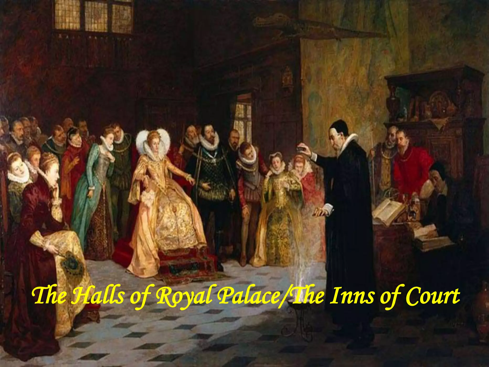 Elizabethan stage & audience | PPTX