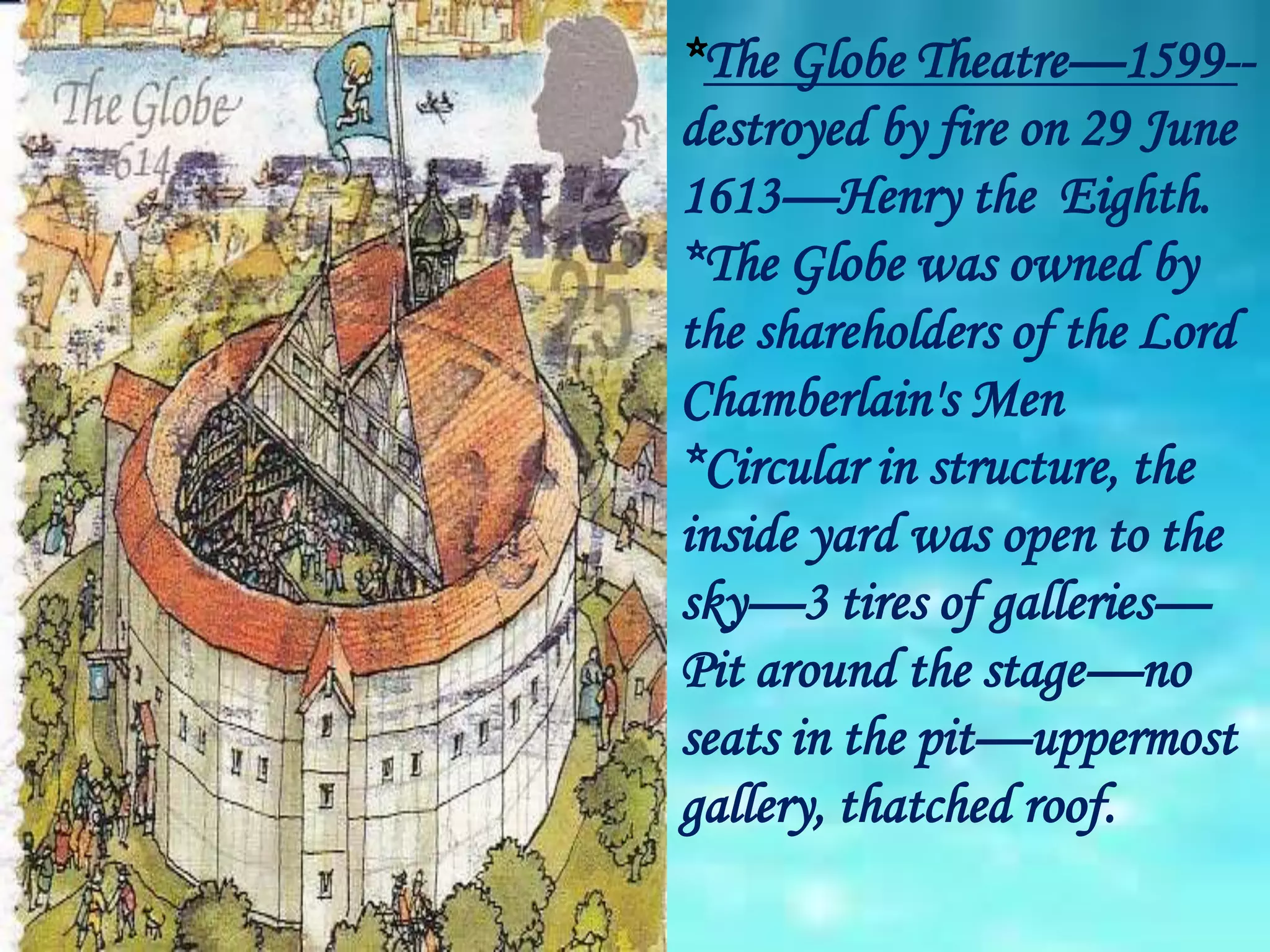 Elizabethan stage & audience | PPTX