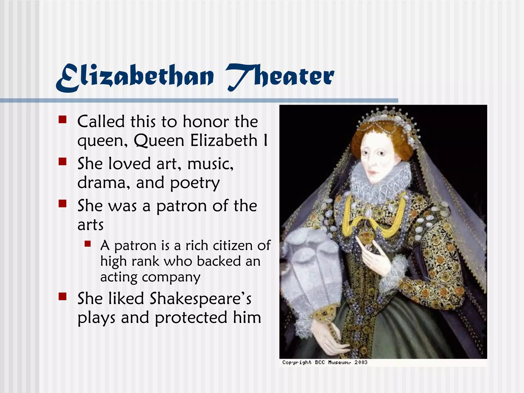 Elizabethan theater | PPT