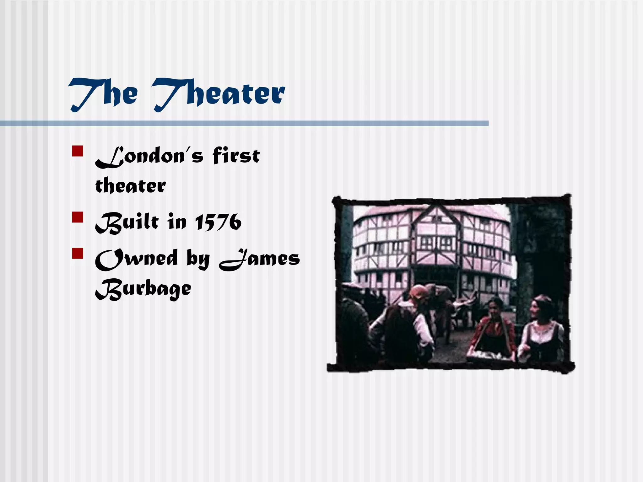 Elizabethan theater | PPT