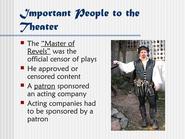 Elizabethan theater | PPT