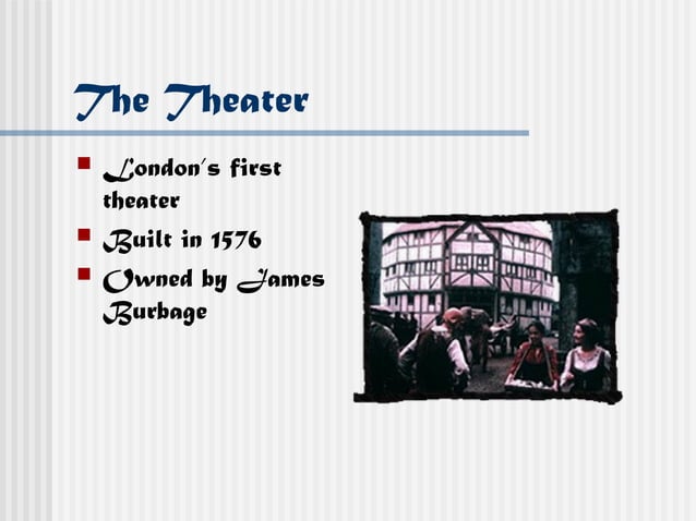 Elizabethan theater | PPT