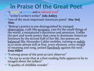 Elizabeth bishop mine | PPTX