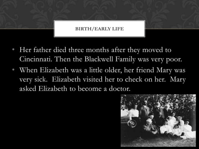 Elizabeth Blackwell by MP | PPTX | Women\'s Health | Healthy Living