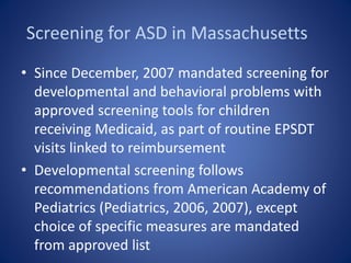 ASD Screening and Diagnosis: Increasing Capacity in Community Primary ...