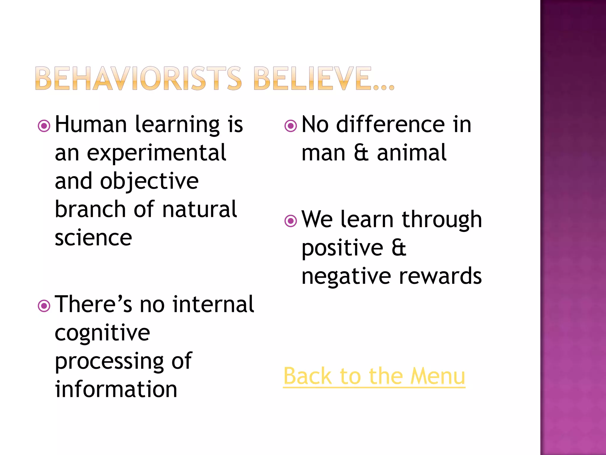 Elizabeth casey behaviorism.ppt(x) | PPT