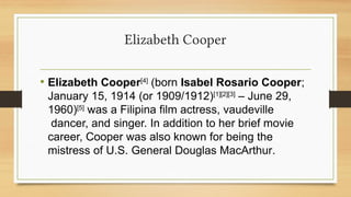 Elizabeth Cooper Biography, Early Life, Career.pptx