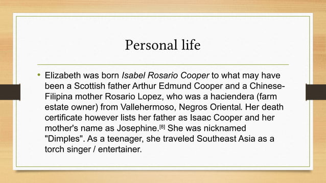 Elizabeth Cooper Biography, Early Life, Career.pptx | North America ...
