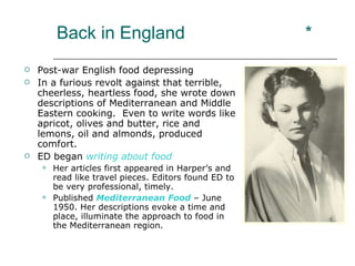 Elizabeth David Week 15(2) | PPT