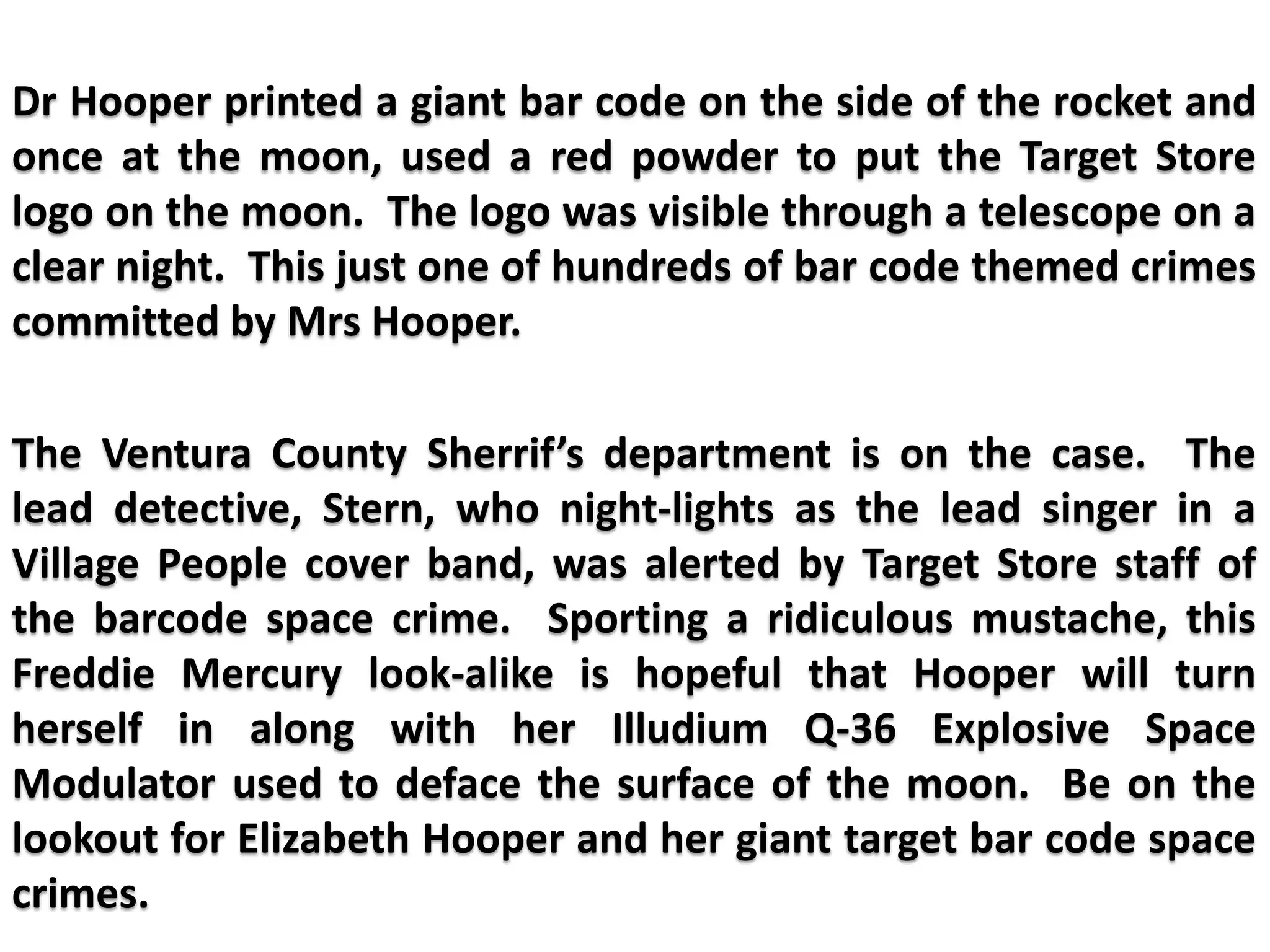 Elizabeth hooper arrested for stealing household items | PPTX | Science
