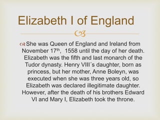 Elizabeth I | PPT