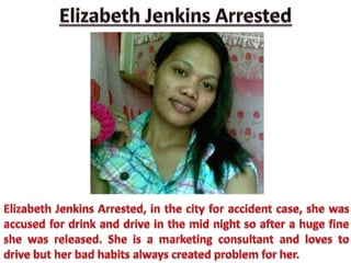 Arrested Elizabeth Jenkins ! Elizabeth Jenkins Arrested - Elizabeth ...