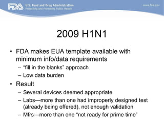 FDA’s approach to regulation of in vitro diagnostic tests | PDF