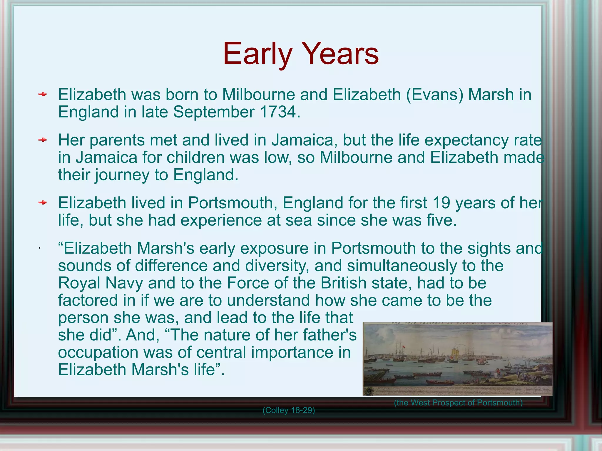 Elizabeth marsh presentation | PPT