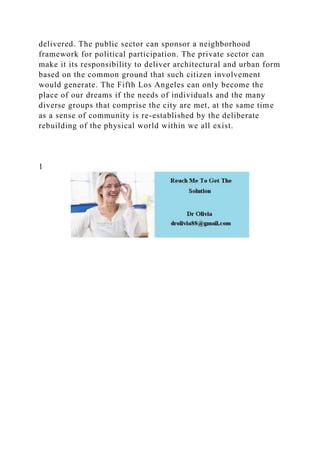 Elizabeth Moule & Stefanos Polyzoides, The Five Los Angeleseshttp.docx