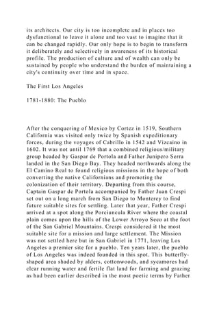 Elizabeth Moule & Stefanos Polyzoides, The Five Los Angeleseshttp.docx ...