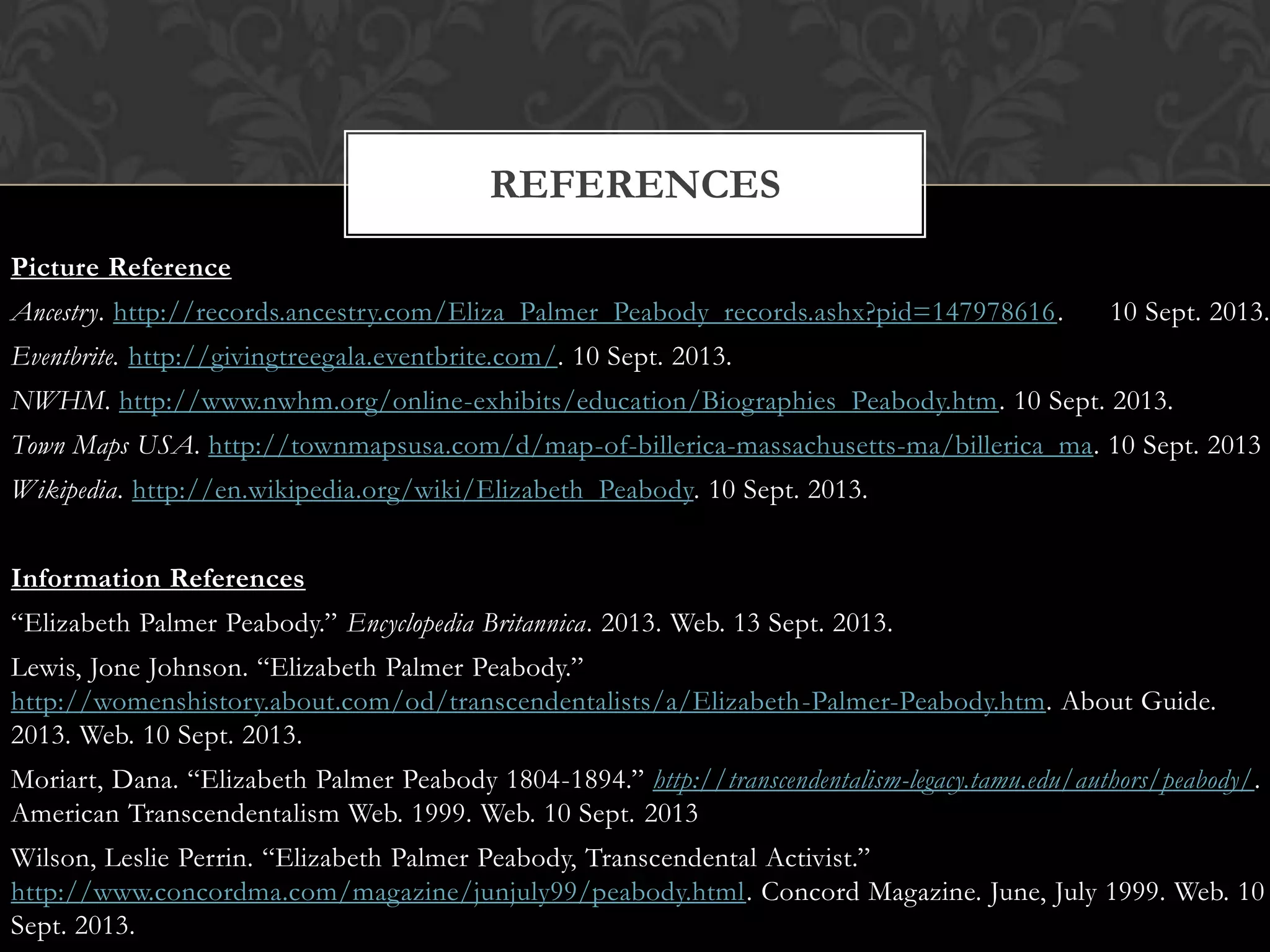 Elizabeth palmer peabody powerpoint (1) | PPTX