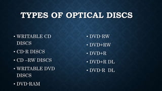 computer of optical discs | PPT