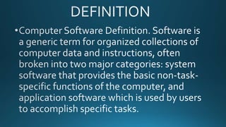 computer software | PPT