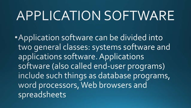 computer software | PPT