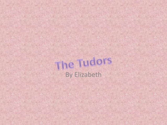 Elizabeth tudor presentation | PPTX