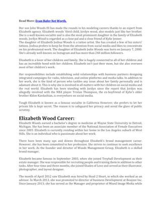 Elizabeth Woods Net Worth, Career, Biography, Husband & More | PDF