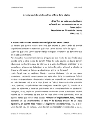 El juego de la logica lewis carroll | PDF