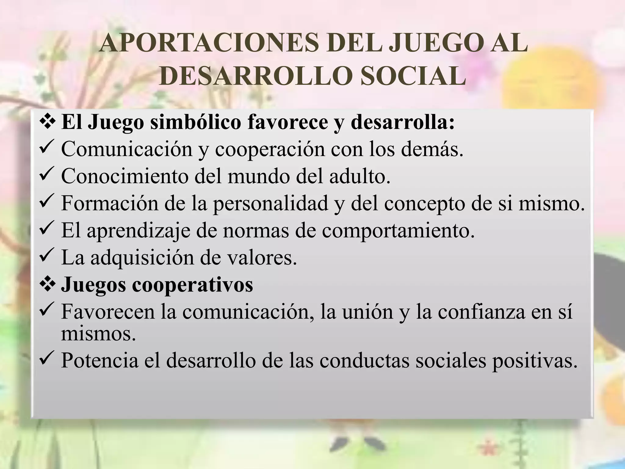 El Juego En La Infancia Ppt 