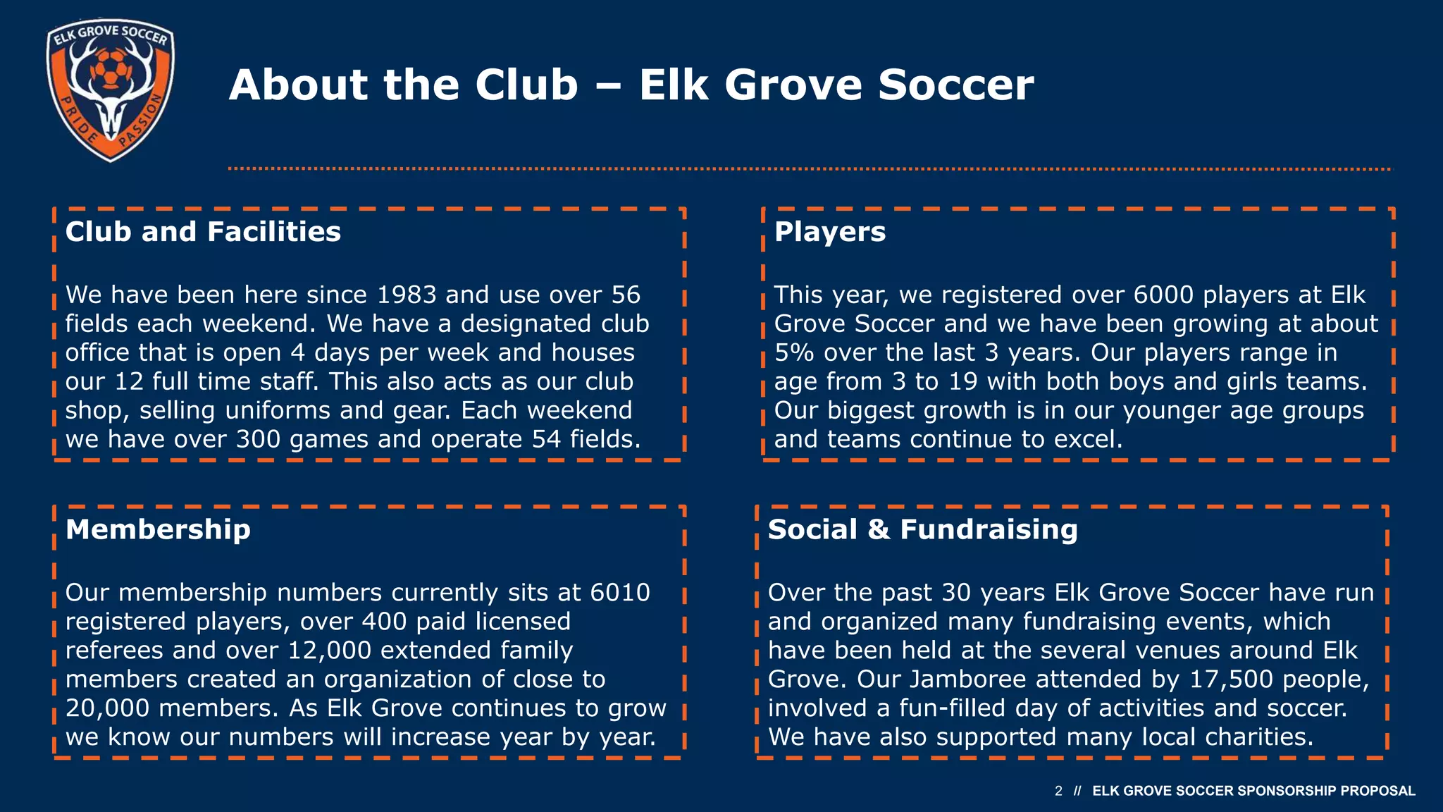 Elk grove soccer sponsorship proposal | PPTX