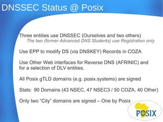 Deploying DNSSEC: A .ZA Case Study - ION Cape Town | PPT