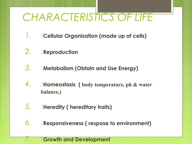 Earth and Life Science "Introduction to life" | PPT | Biological ...