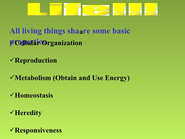 Earth and Life Science "Introduction to life" | PPT | Biological ...