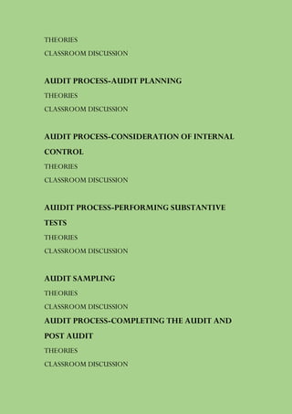 TABLE OF CONTENTS for journal for auditing in assurance principles | DOCX