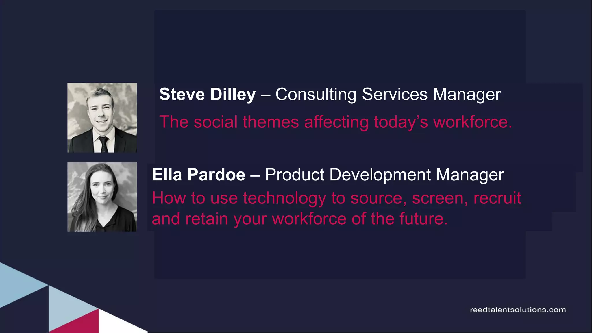 Ella Pardoe, The Future of Work, Reed Talent Solutions | PPT