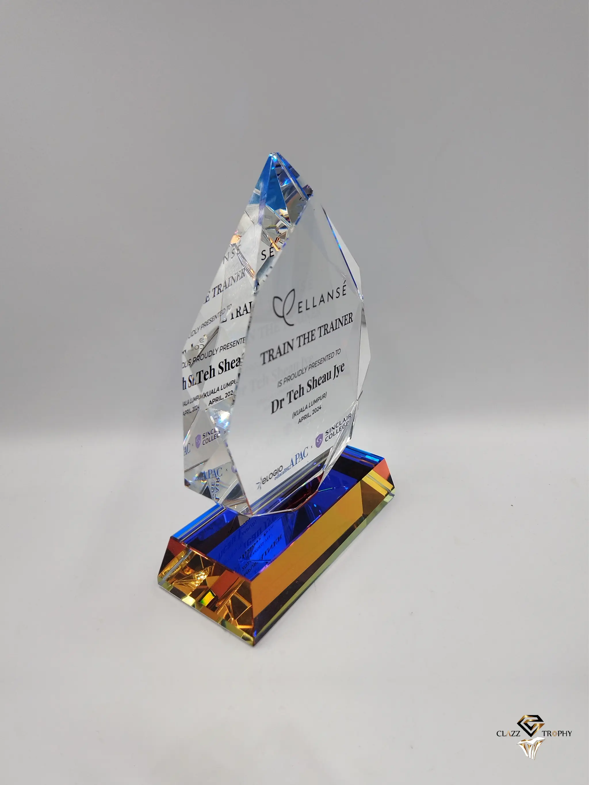 Ellanse Premium Crystal Plaques at Clazz Trophy Malaysia | #1 Reliable Trophy Supplier in ...