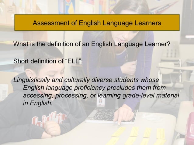 Ell assessment | PPT