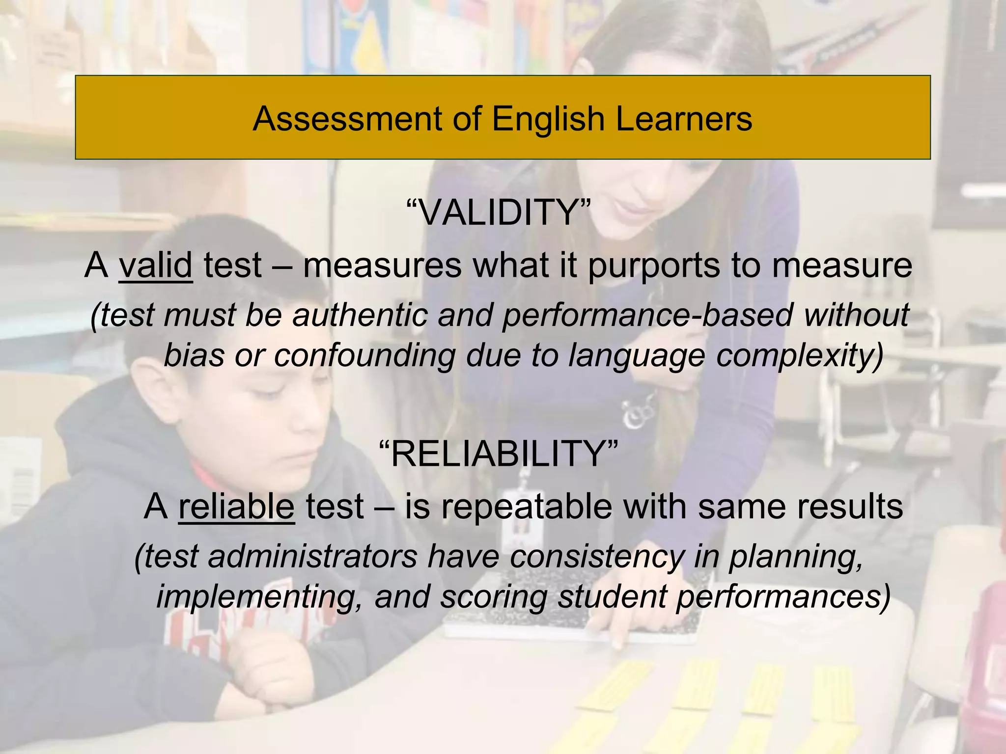 Assessment of English Learners (ELs) | PPT