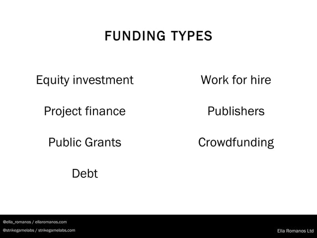 Types of Funding: An Overview | Ella Romanos | PPT