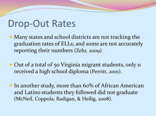 Ell drop outs - copy | PPT