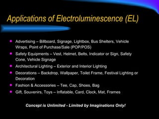 Electroluminescent (EL) Technology | PPT