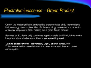 Electroluminescent (EL) Technology | PPT