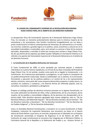 El legado de Hugo Chávez Frias | PDF