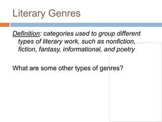 Literary Genres — Definition, Types, And Examples, 58% OFF