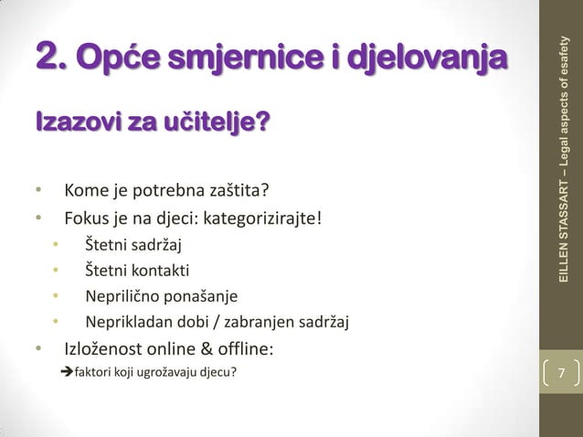Zakonski aspekti sigurnosti na internetu - Ellen Stassart | PPT