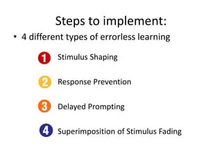 Ellenberger, e high-p&errorless learning pp (1) | PPTX