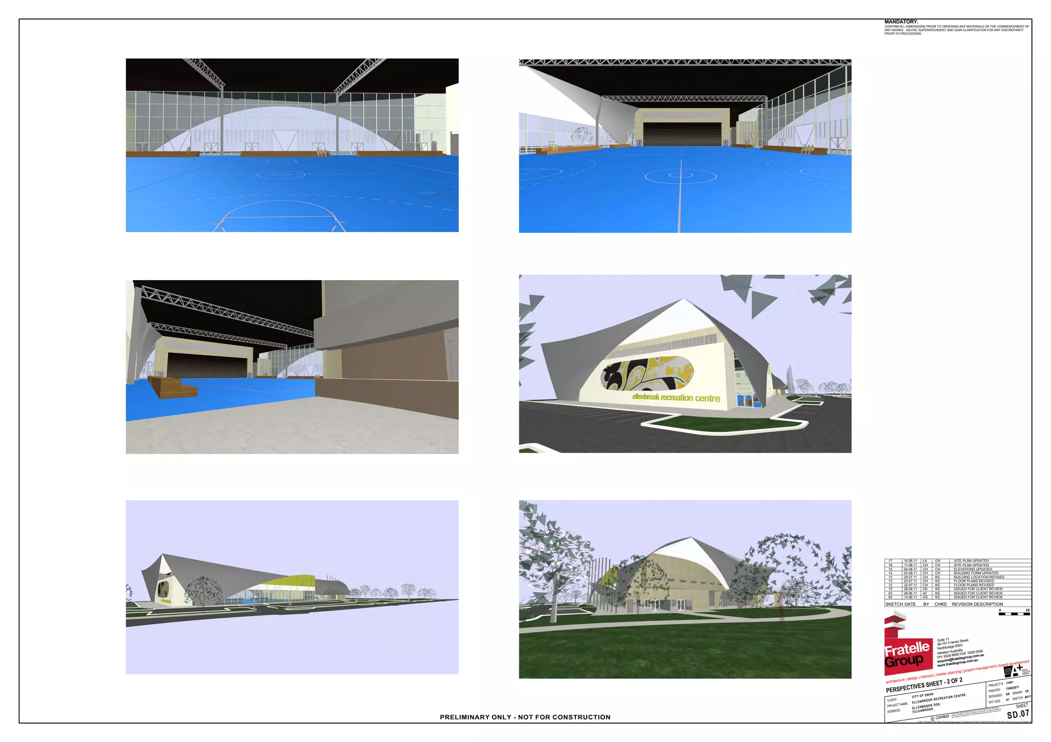 Ellenbrook recreation hub plans and drawings | PDF
