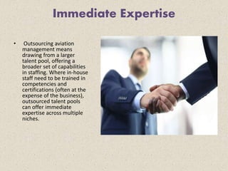 Benefits and Importance of Aviation Management - Ellen Corkrum | PPTX