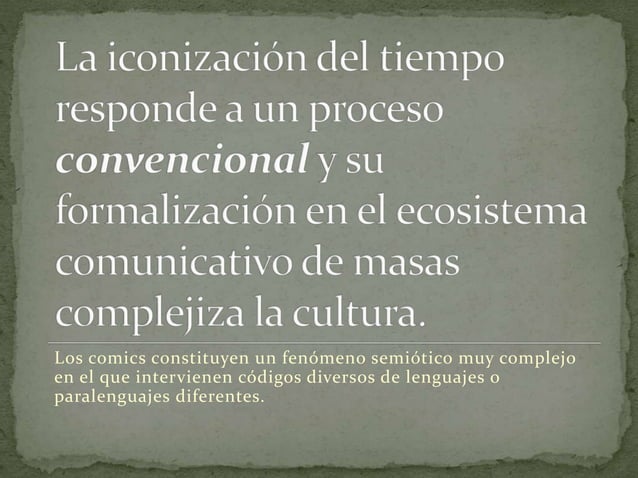 El lenguaje del comic | PPT