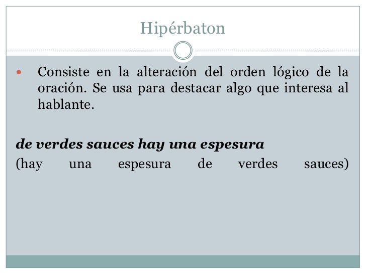 Que Es Hiperbaton Y Ejemplos Cortos - Descargar Pdf