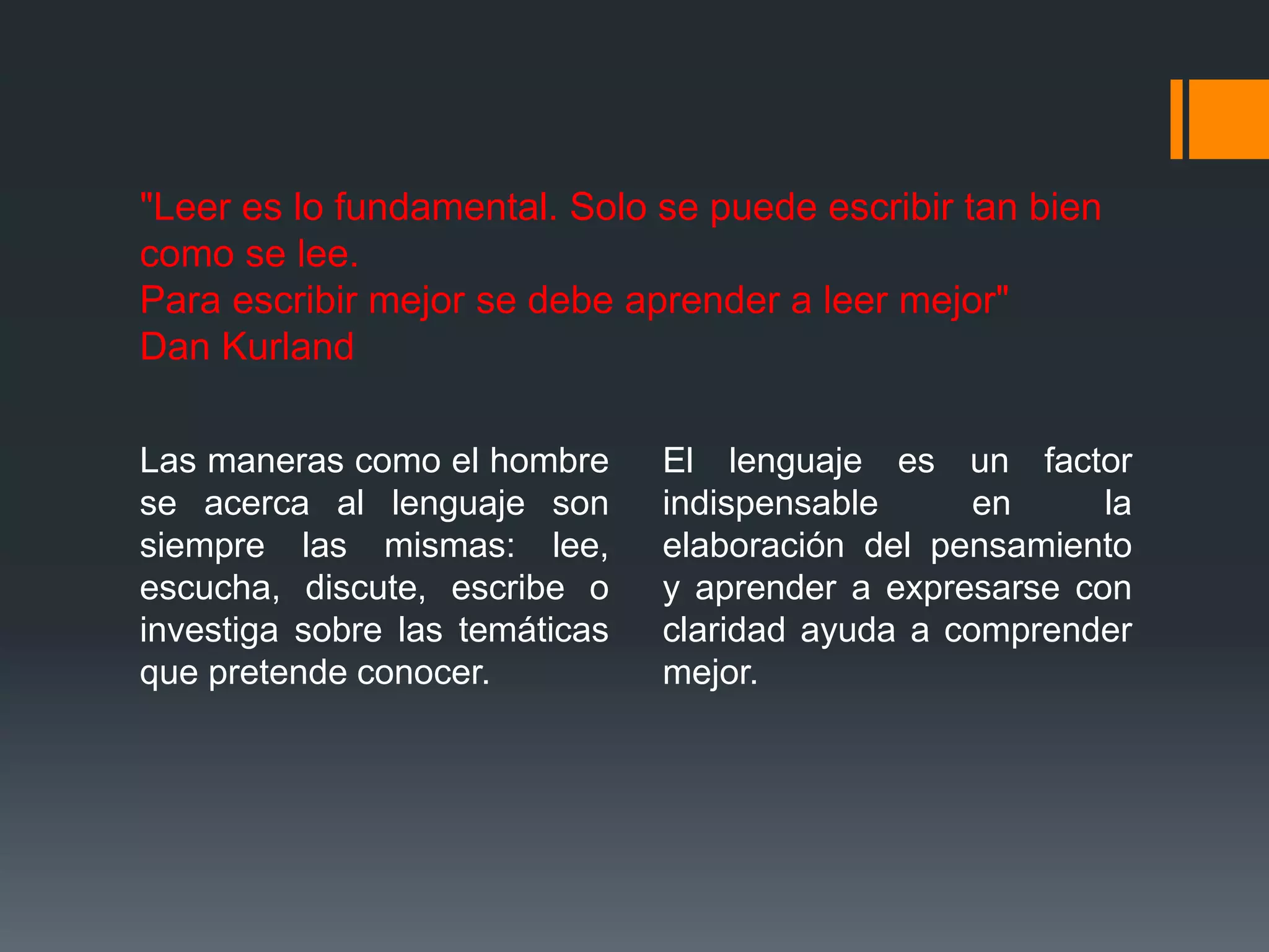 EL LENGUAJE Y LA PRODUCCIÓN ESCRITA | PPT